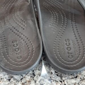 CROCS | Shoes | Crocs Womens Iconic Comfort Strappy Sandals Gray W7 ...
